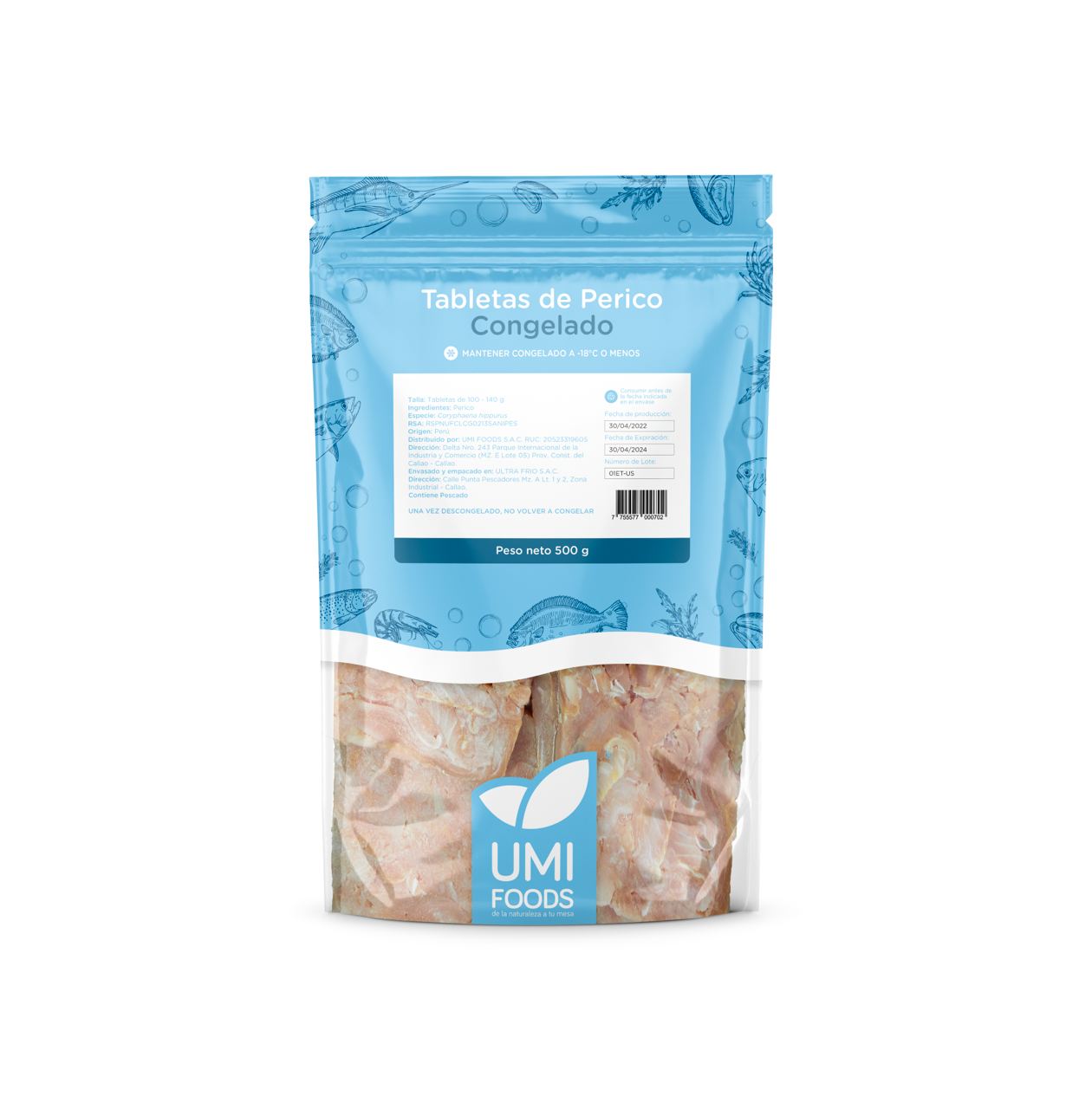 ¡Compra Online Tabletas de Perico 500 gr! | UMI Foods